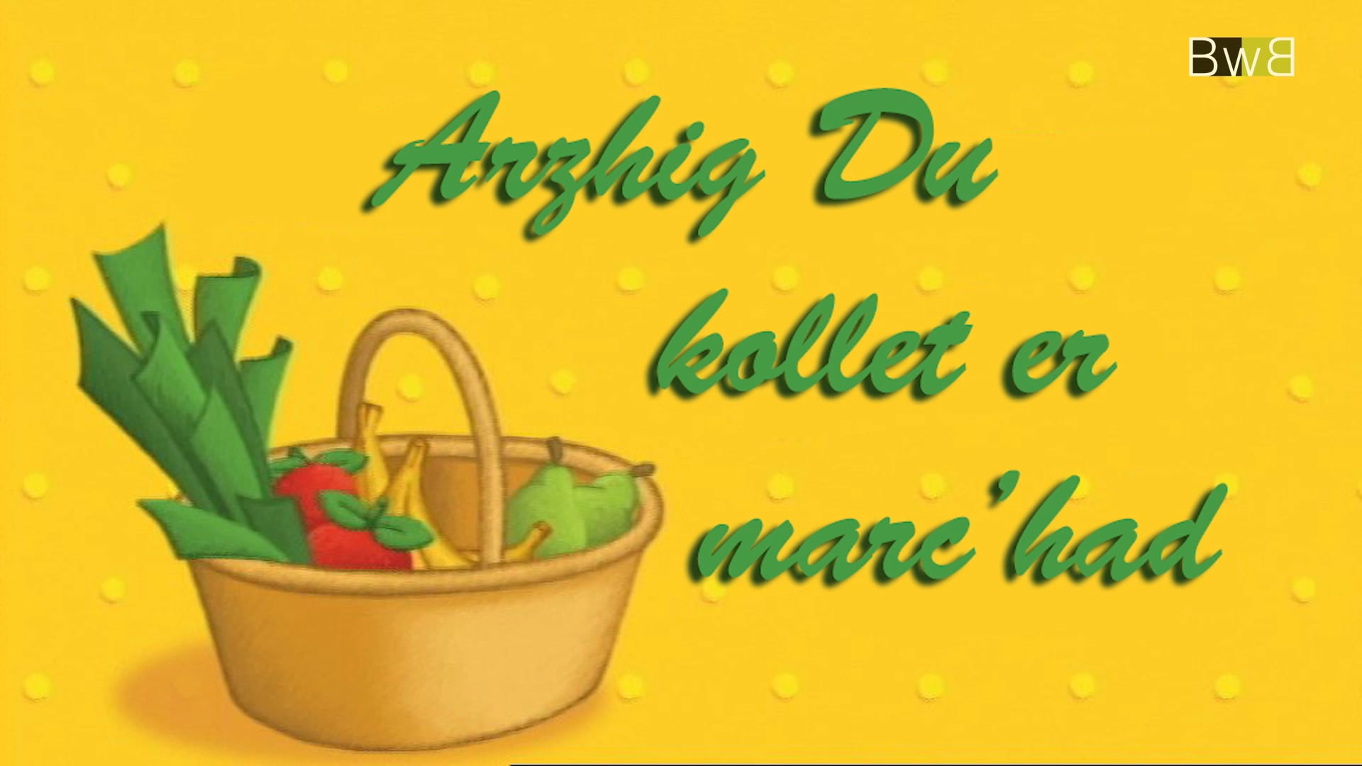 Arzhig Du kollet er marc'had